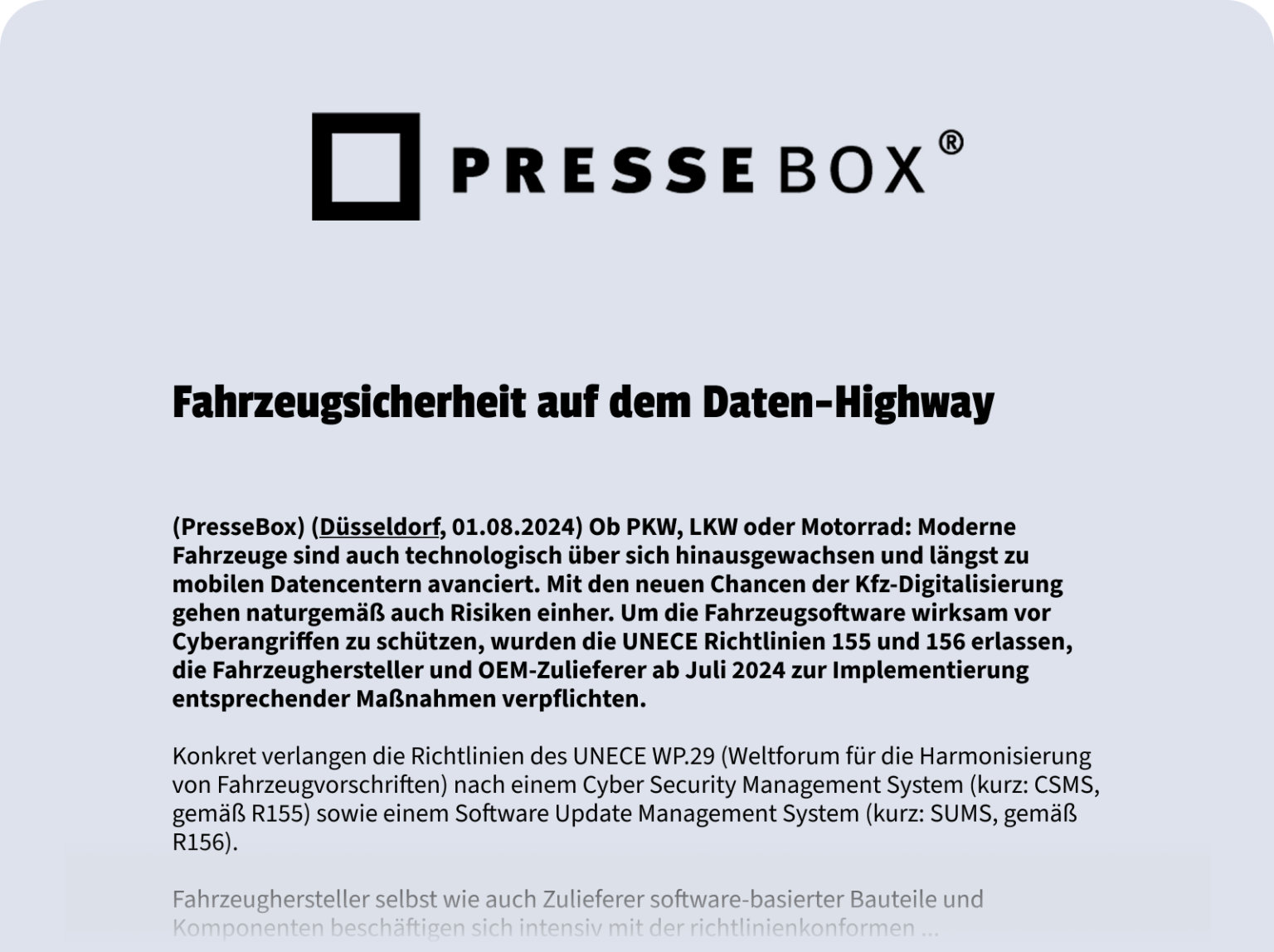 UNECE R155: Der neue Standard für Automotive Cybersecurity